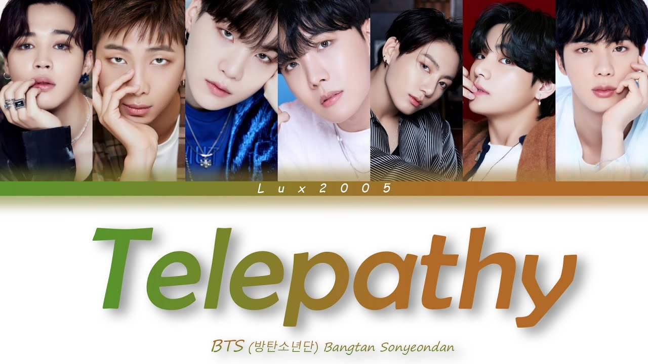 BTS (방탄소년단) Telepathy Color Coded Lyics - YouTube