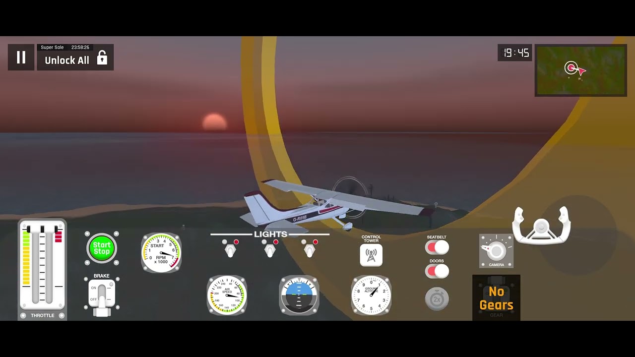 Airplane Flight Simulator - Mission 3 - YouTube
