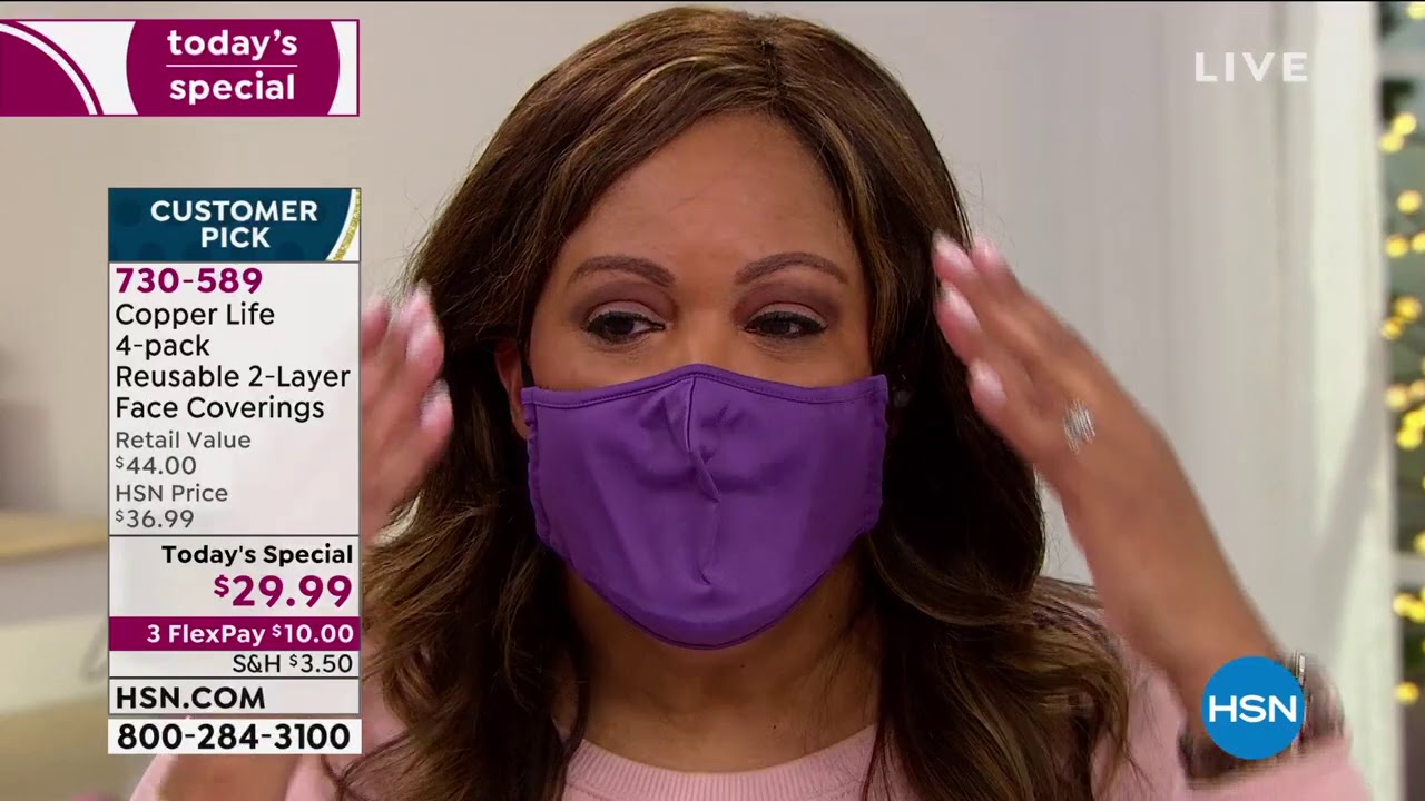 Copper Life 4pack Reusable 2Layer Face Coverings - YouTube
