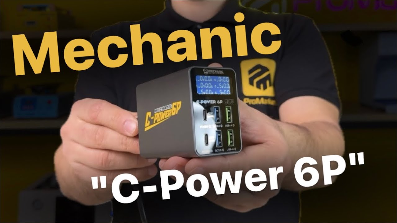 Mechanic "C-Power 6P" (2 type-c, 4 usb) обзор топовой блок зарядки ...