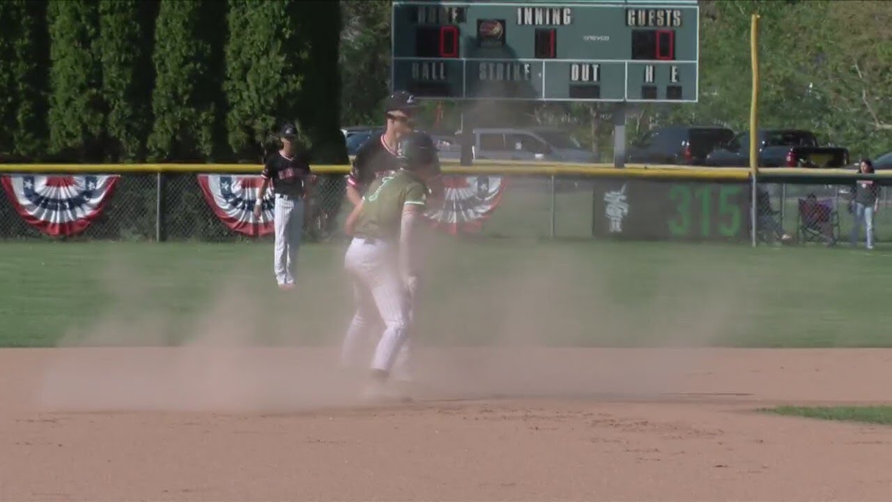 Alleman Baseball defeats Fulton 8-0 - YouTube