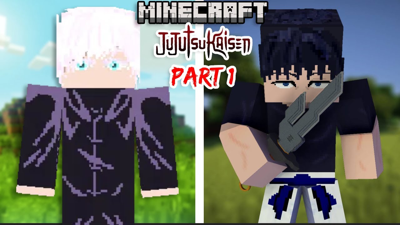 Playing as GOJO SATORU in Minecraft! | Jujutsu Kaisen Mod - YouTube