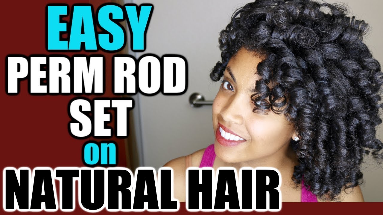 Easy Large Perm Rod Set Tutorial | Wet Natural Hair | Mielle Organics ...