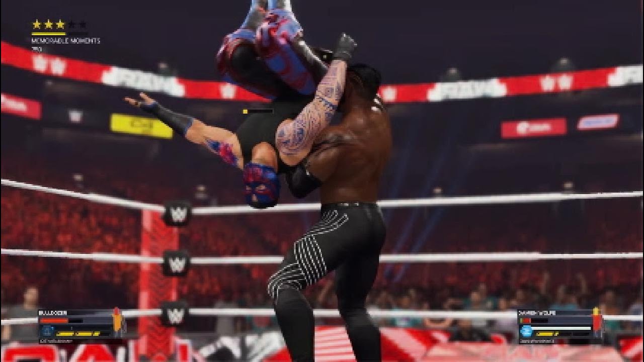 WWE 2K23 ONLINE - BULLDOZING DAMIEN WOLFE - YouTube