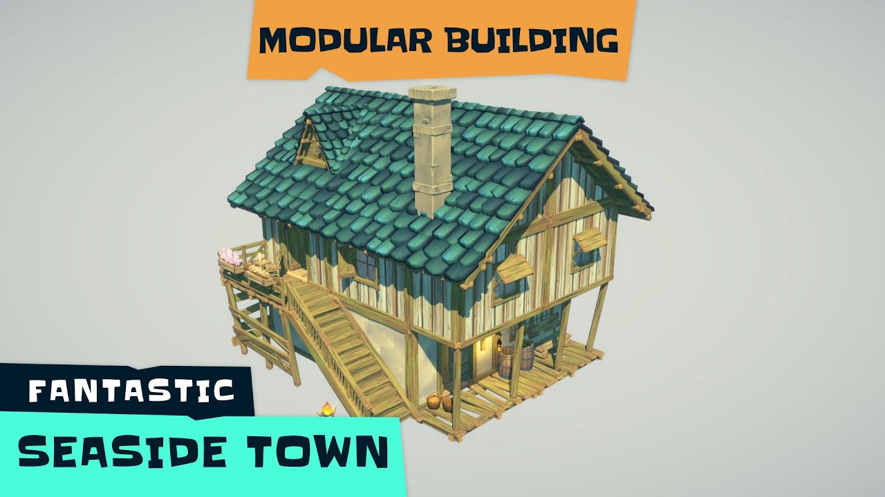 Preview Modular Building "Fantastic - Seaside Town" - Tidal Flask ...