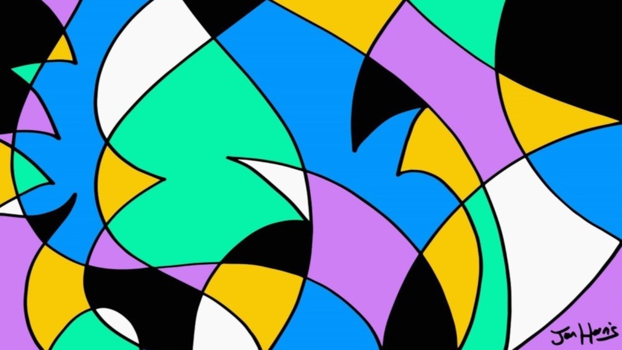 Soothing Mosaic Pattern Design / Spontaneous Abstract Drawing ...