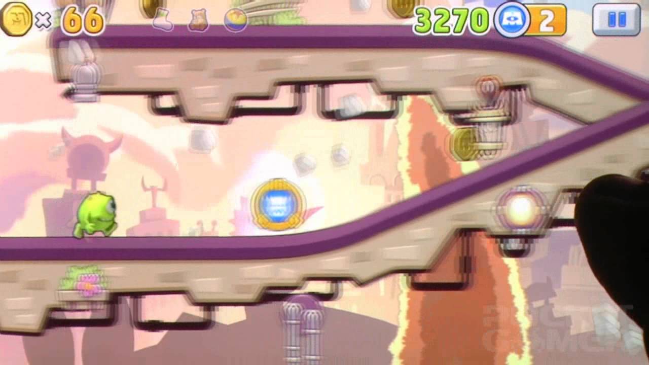 Monsters, Inc. Run iPhone Game Review - PocketGamer.co.uk - YouTube