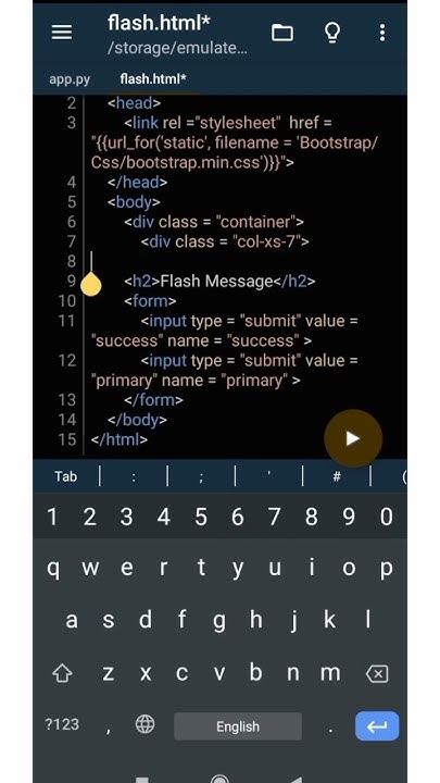 How To Create Flash Messages 3 In Flask Using Pydroid3 Coding Flask Python Flaskapp