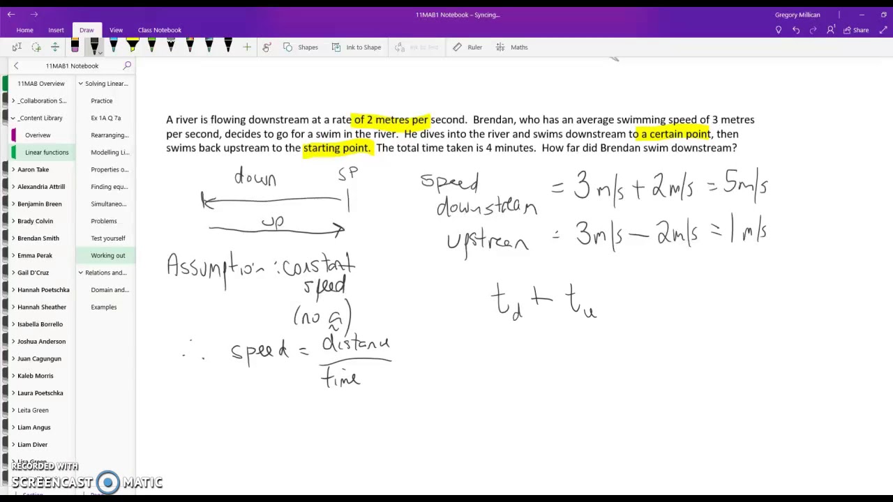 Simulateous Equation Example - YouTube