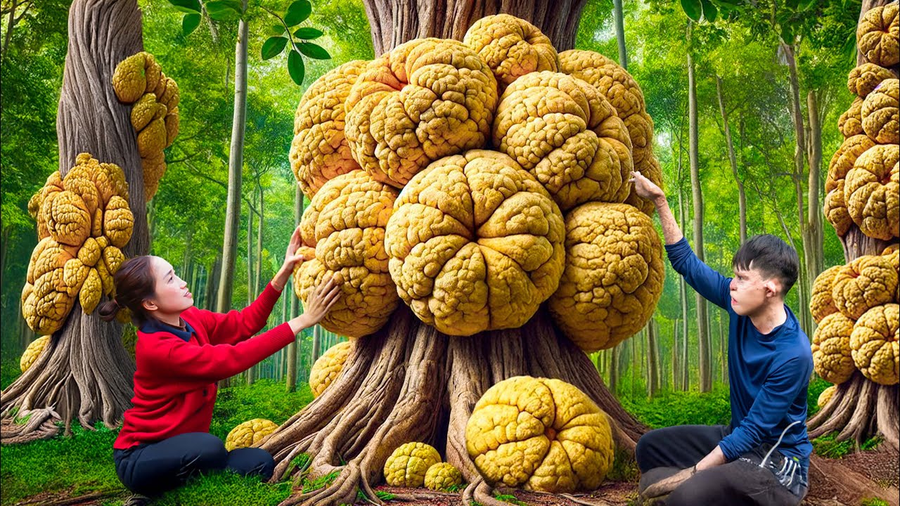 Amazing! Harvesting Giant Walnuts from the Rainforest to Sell | How to ...