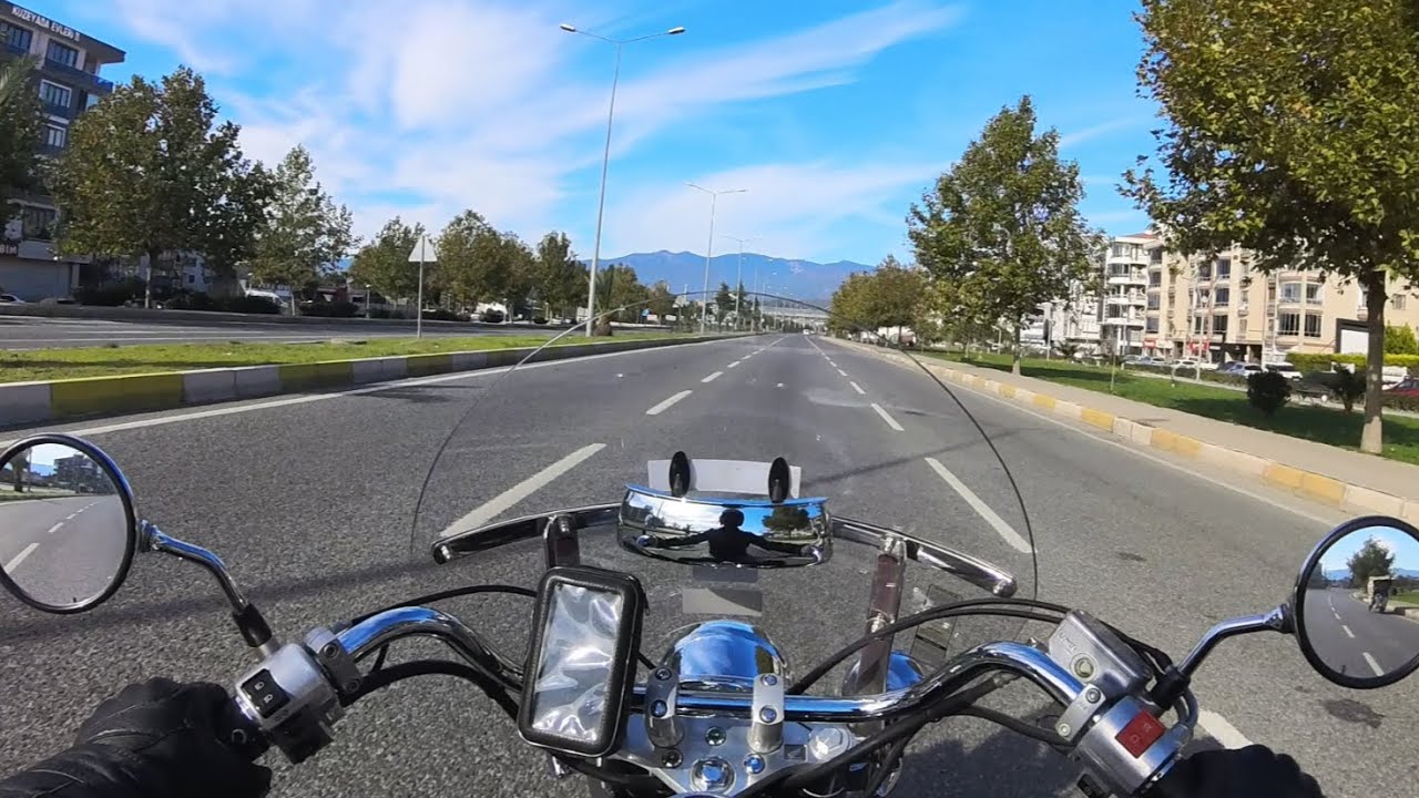 Honda Shadow vt 750 c8 ile Edremit-Altınoluk POV RİDE. Merhaba youtube ...