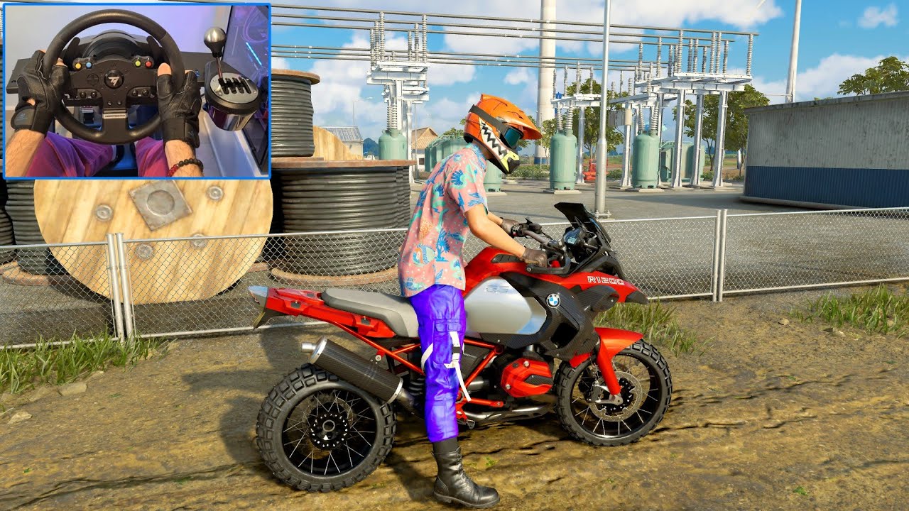 BMW R1200 GS Off-Road - The Crew Motorfest | Steering Wheel gameplay ...