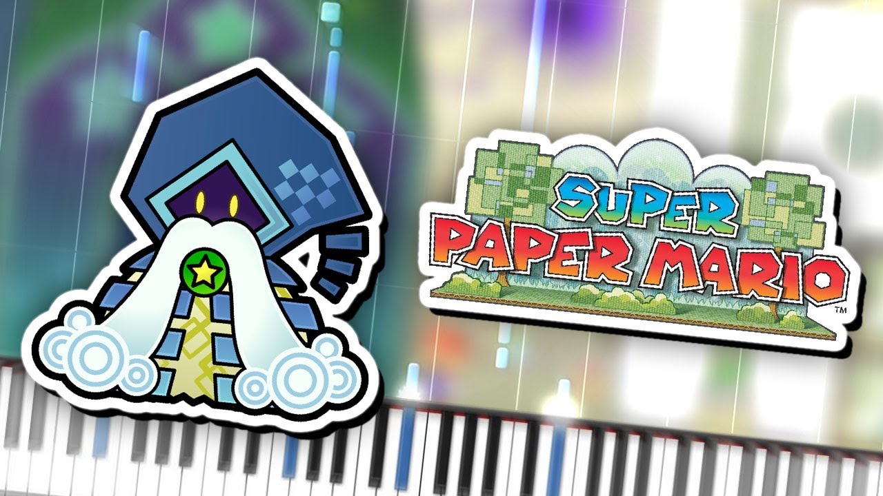 Super Paper Mario Flipside Piano Tutorial Synthesia - YouTube