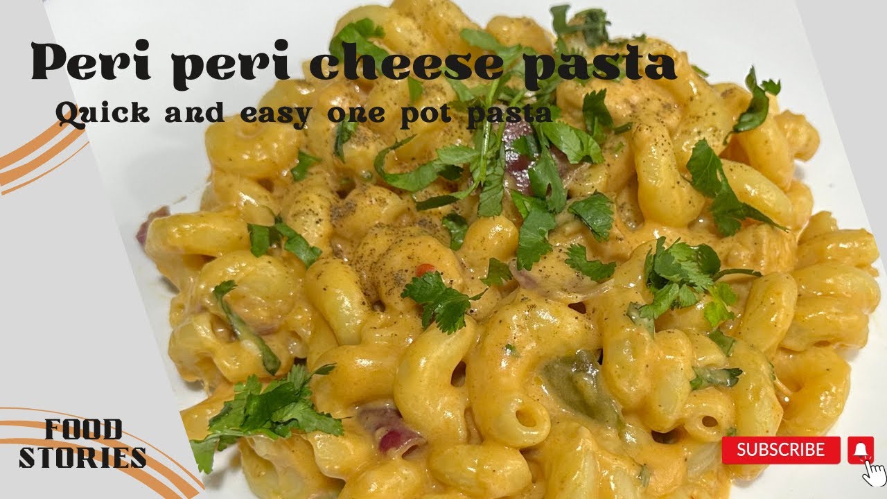 Peri Peri Chicken Cheese Pasta, Perfect resturent style cheesy chicken ...
