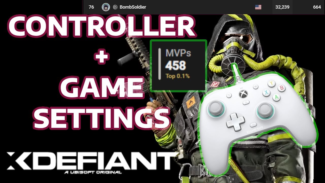 xDefiant Controller and Game Settings PC 2024 // TOP 100 USA MVP + Kills - YouTube