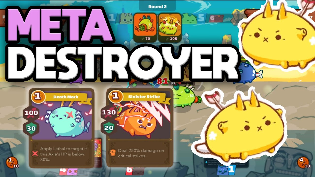 Top rank Axie kiss Sinister strike Build - Axie infinity - YouTube