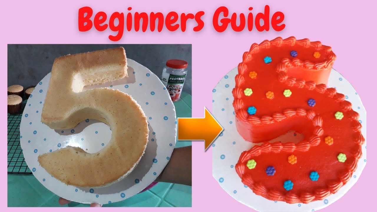 Number Cake decorating for beginners|Boiled icing - YouTube