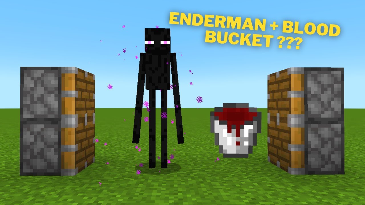 Enderman + blood bucket = ??? Minecraft creepypasta - YouTube