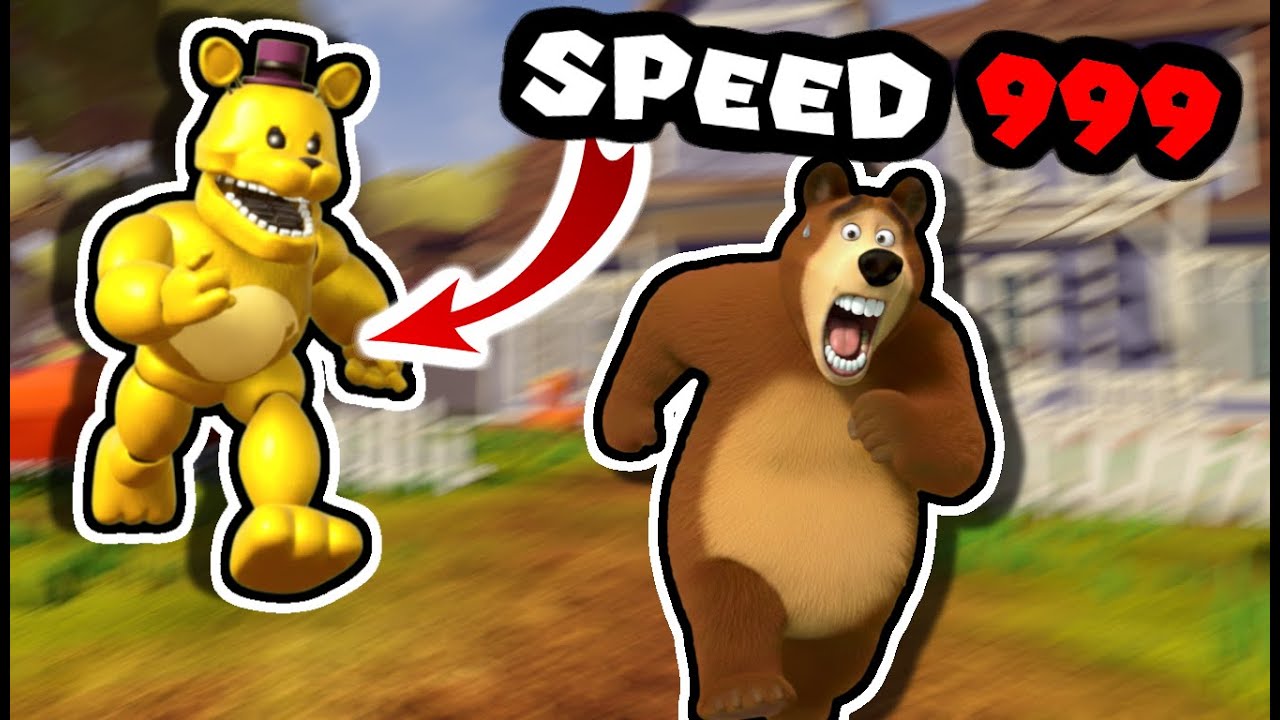 FREDBEAR Chases BEAR! | Bear Plays: Hello Neighbor Fredbear Mod - YouTube