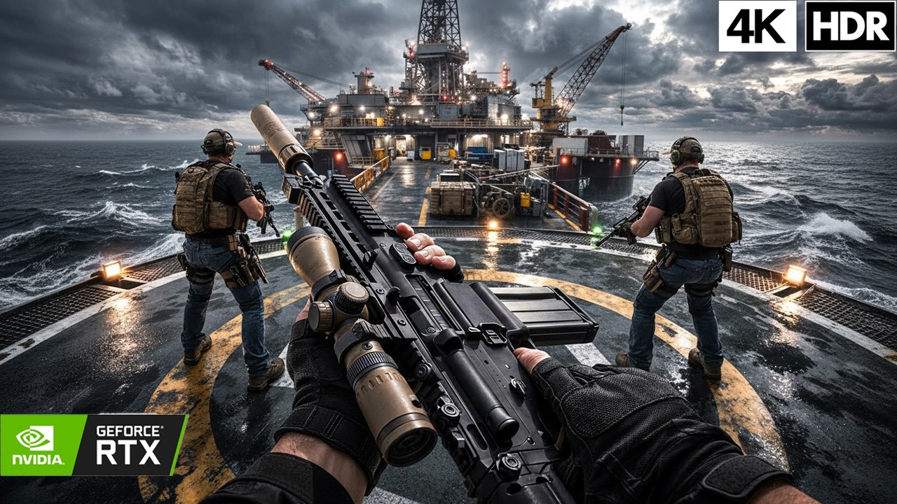 US Special Forces Stealthly Infiltrates Mexican Oil Rig | Realistic ...