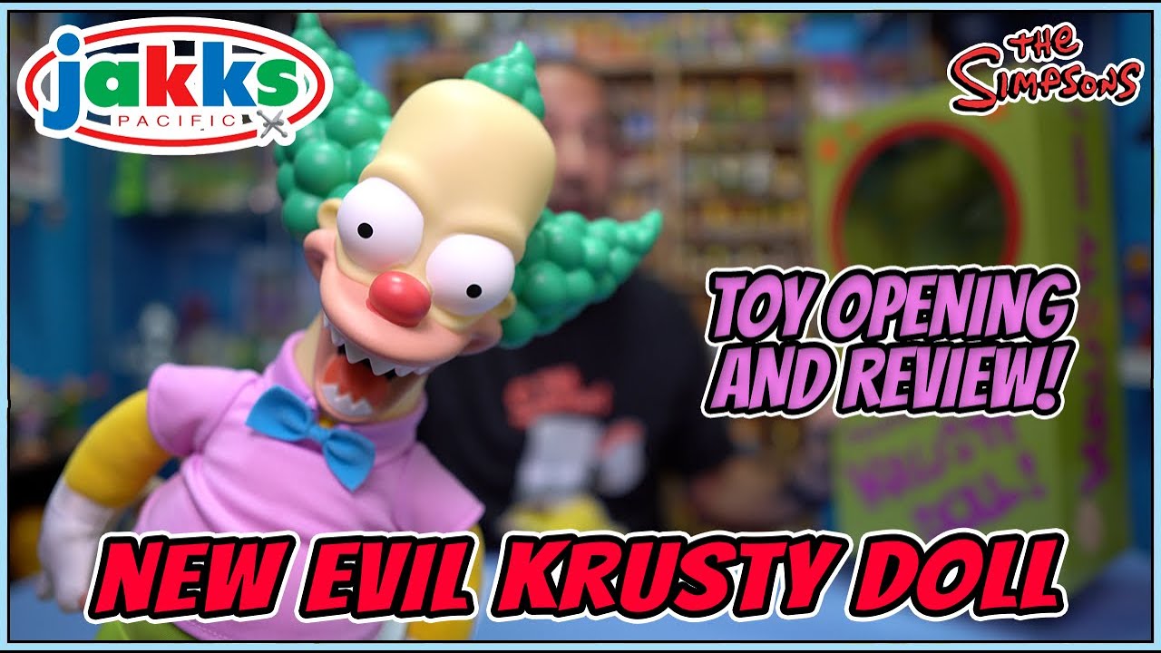 New Evil Krusty Doll Opening and Review. JAKKS Pacific does it again! # ...
