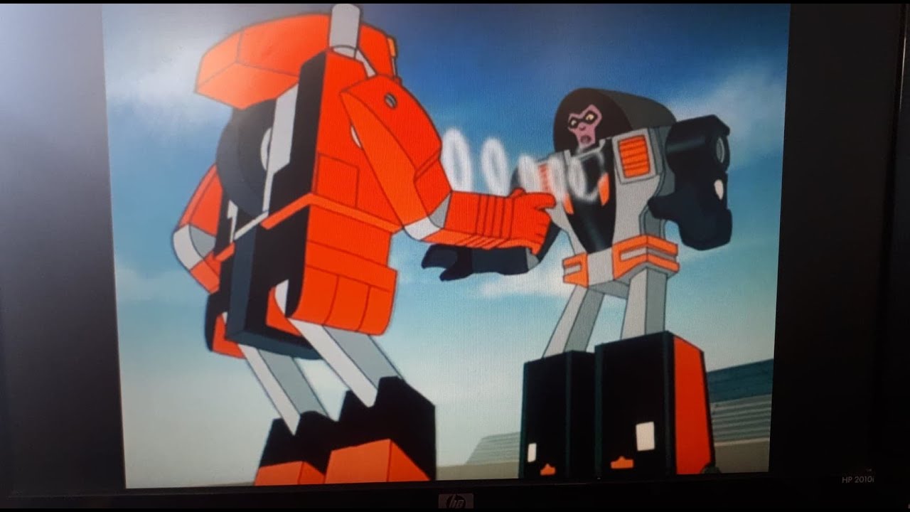Gobot Crasher and Gobot Scooter have a confrontation at the race car ...