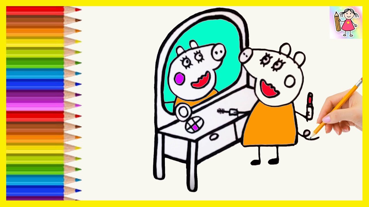 Cómo dibujar a Peppa Pig para niños? How to draw Peppa Pig for kids ...