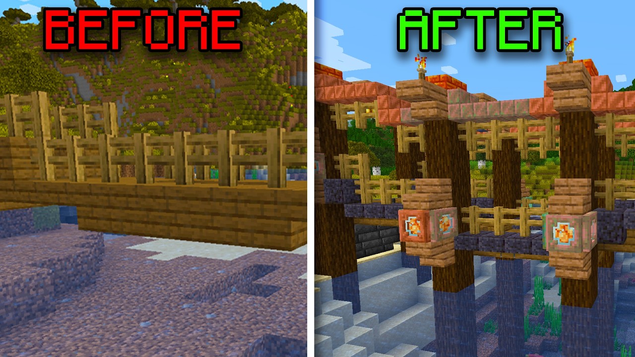 How to Build Better Bridges in Minecraft - YouTube