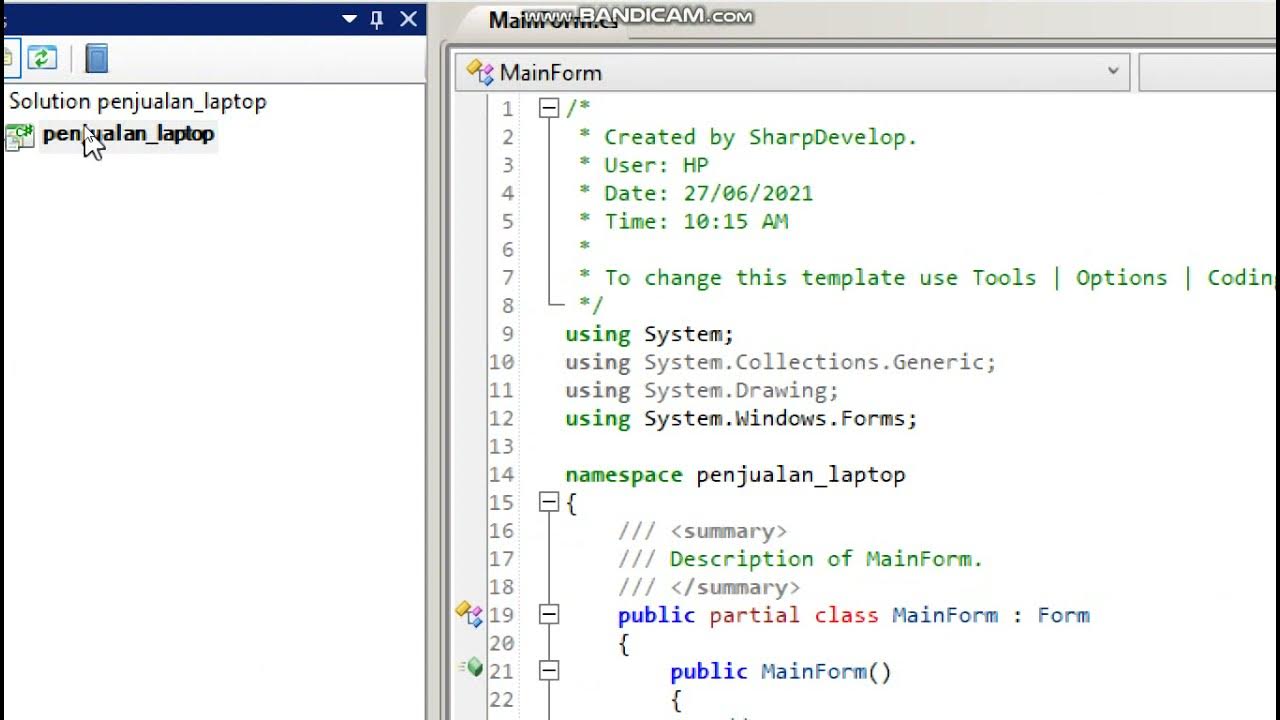 Membuat Project | C# | SharpDevelop | 1 - YouTube