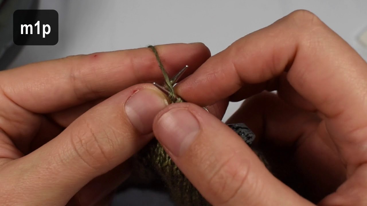 m1p - #sagecardi - mini knitting demo - YouTube