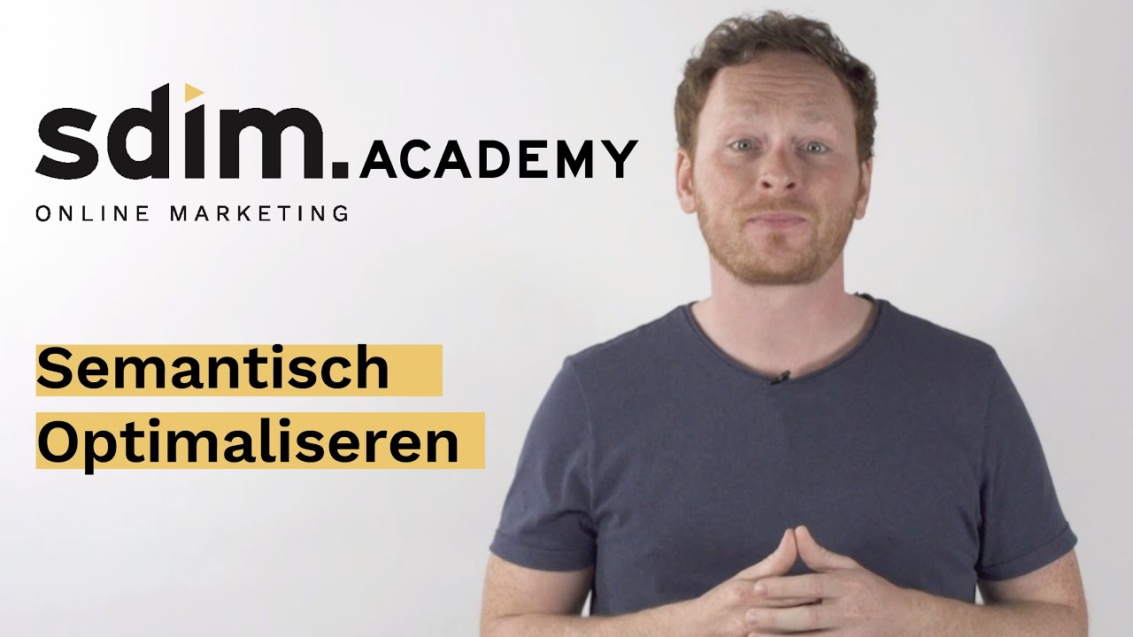 Wat is semantisch optimaliseren en hoe werkt het? - SDIM Academy - YouTube