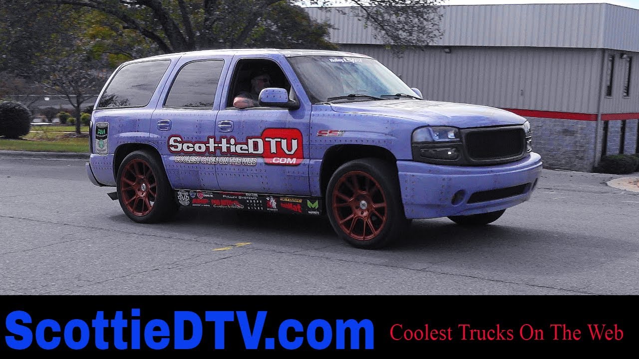 2019 SEMA Show ScottieDTV SSUV teaser 2005 GMC Yukon Denali Twin Turbo ...