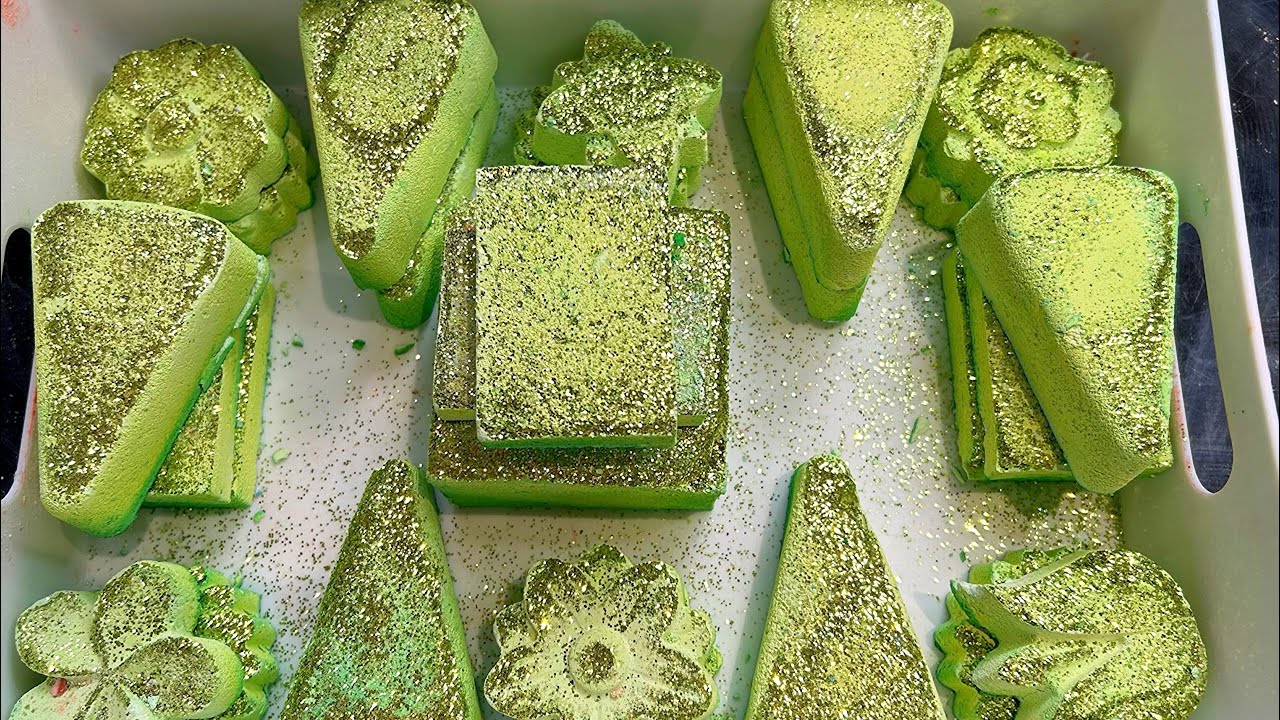 ASMR | Lime green | crunchy | powdery | stress relief | relaxing ...