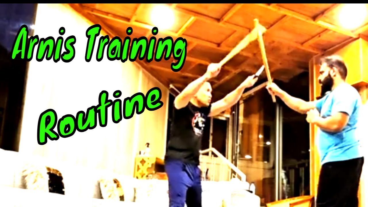 Filipino martial arts - arnis training | basic single stick and double sticks with espada'y daga ...