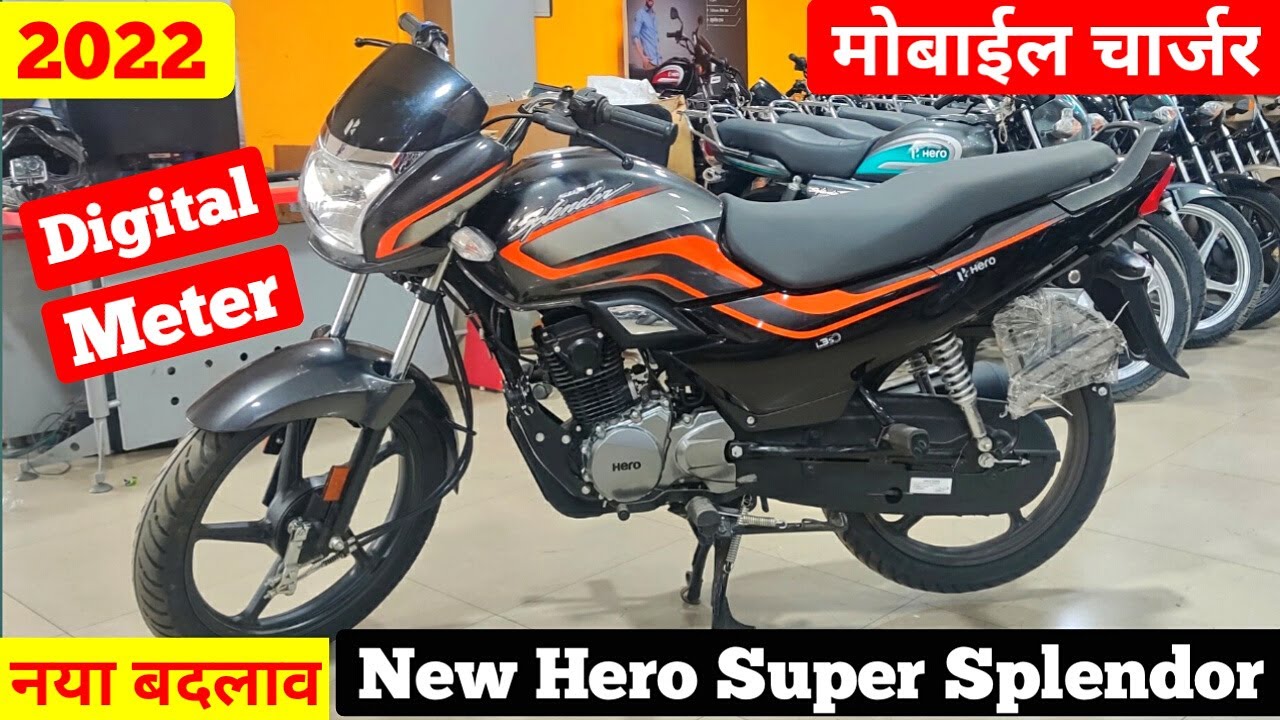 2022 New Hero Super Splendor 125 BS6 With USB Charger😱New Changes ...