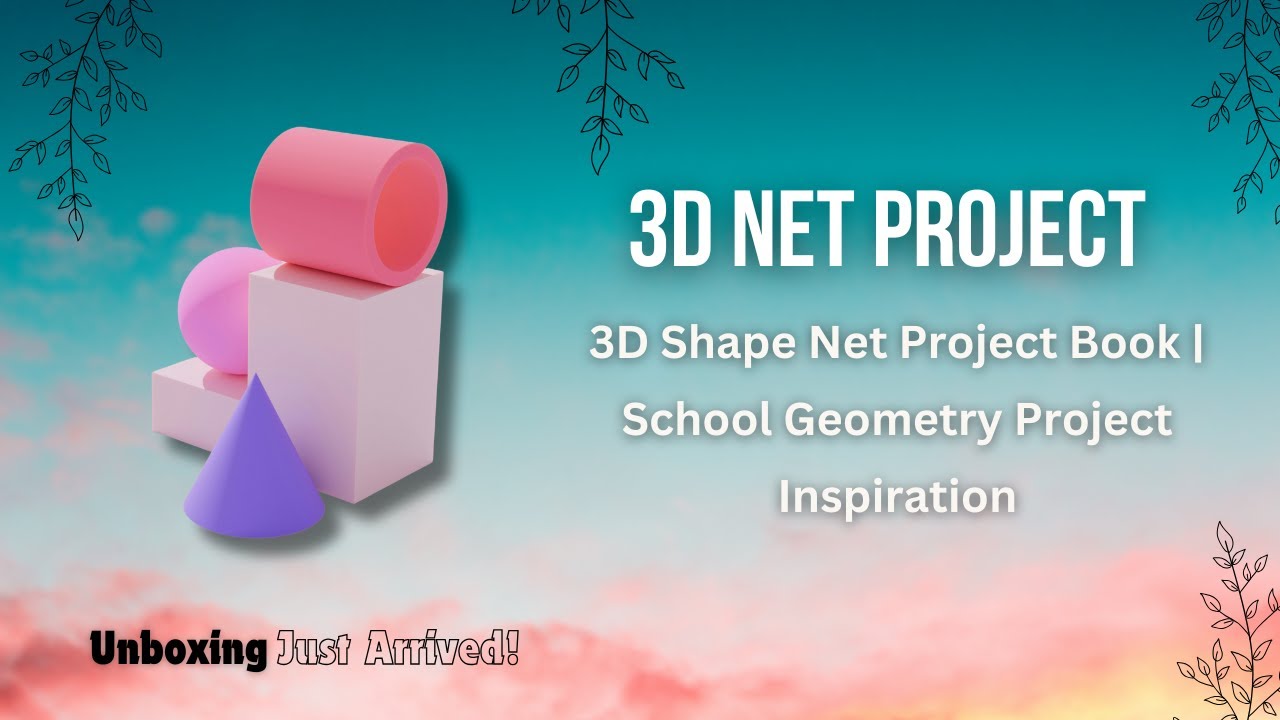 3D Shape Net Project Book | School Geometry Project Inspiration - YouTube