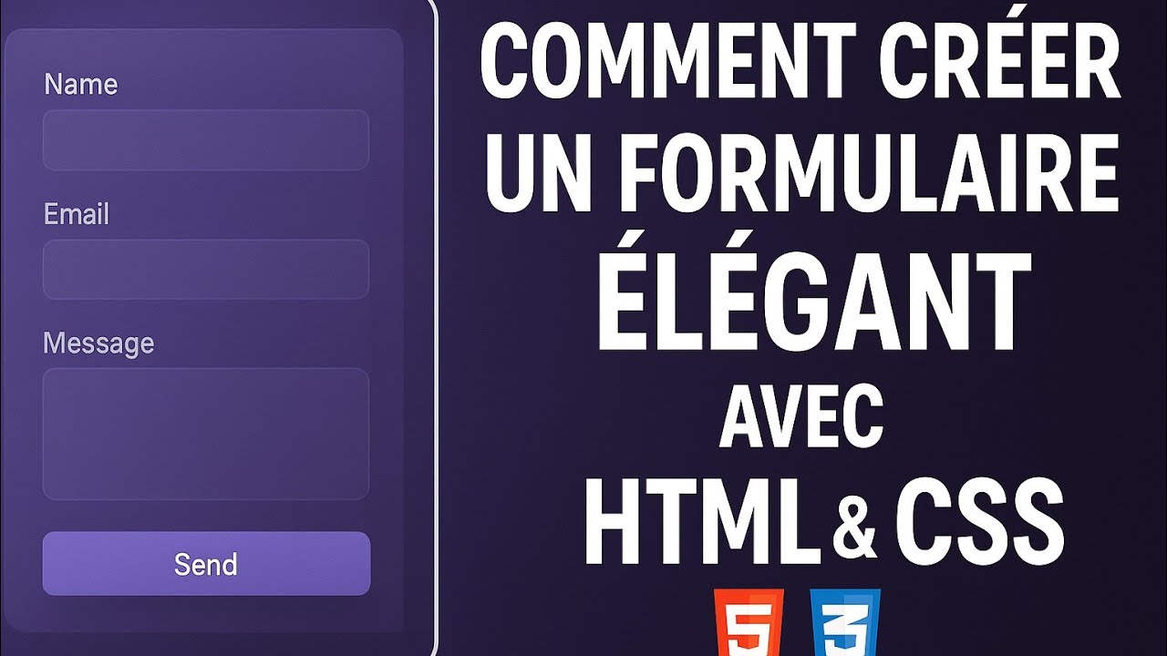 Comment Créer LE Formulaire Parfait (HTML & CSS) - YouTube
