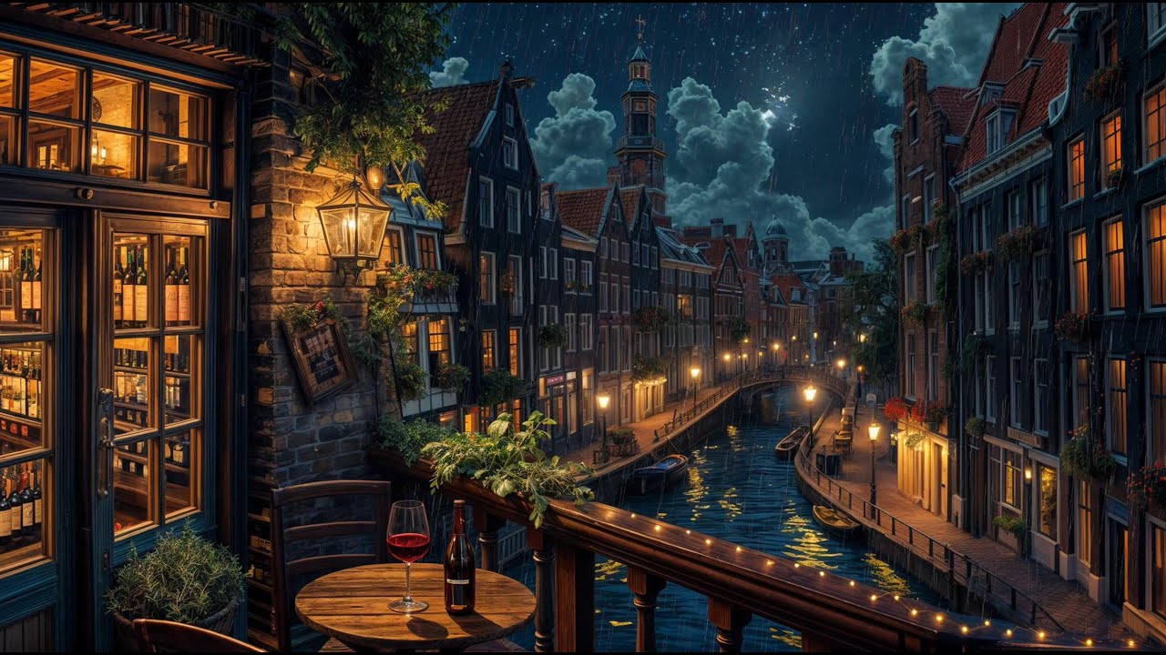 View Rainy Night In Amsterdam - 2 Hours Relaxing Rainy Sound - YouTube
