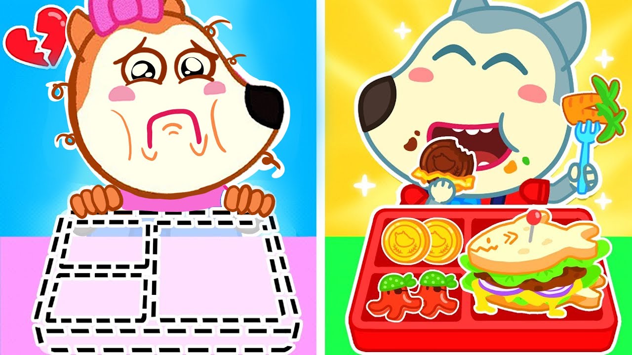 🔴Live : Who Will Share Lunch with Lucy? Wolfoo Kids Cartoon😱Who Can Eat ...