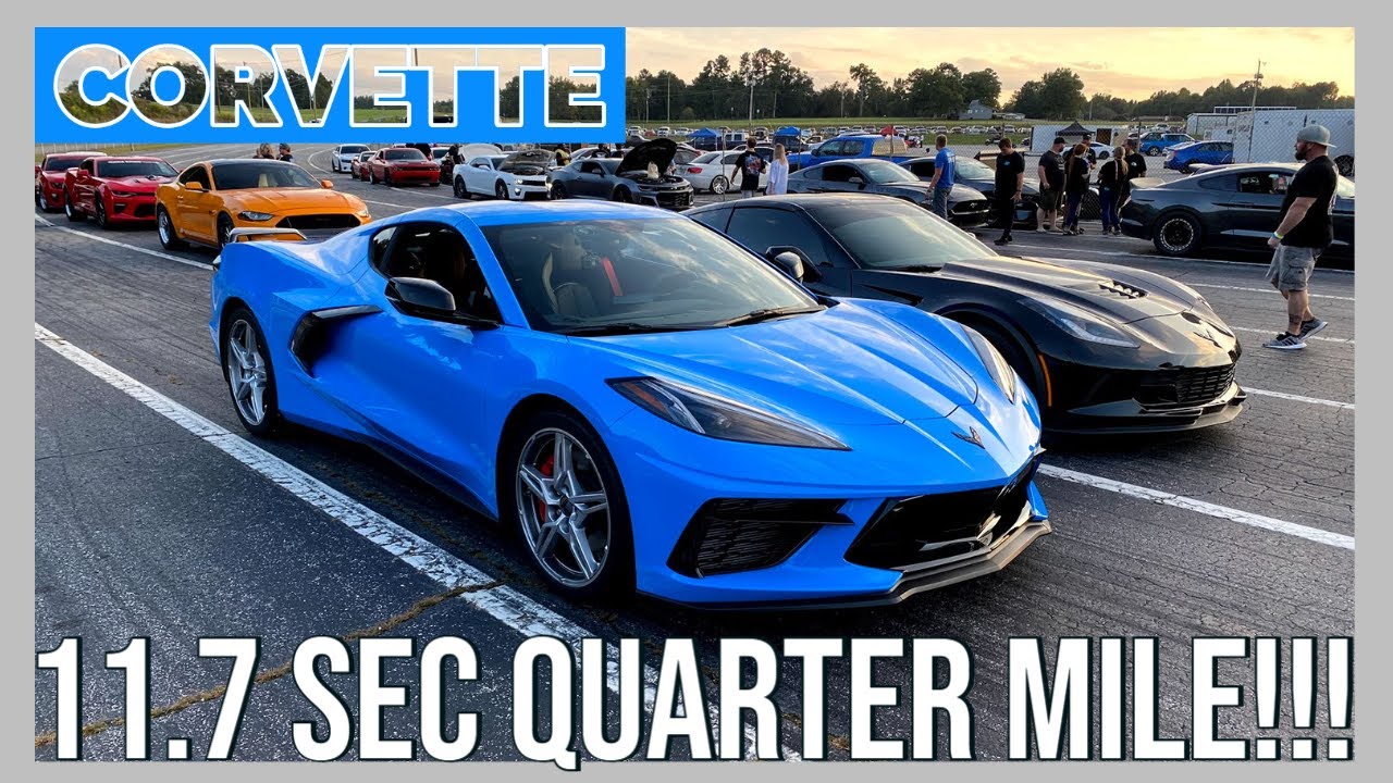 C8 Corvette - We hit the 1/4 track at Street Car Takeover in ATL - YouTube