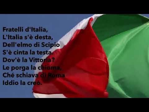 HIMNO DE ITALIA- DANTE ALIGHIERI - 2003 - NUEVA VERSIÓN CON BANDERA FLAMEANDO - YouTube