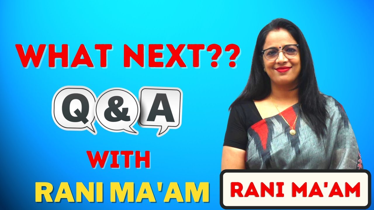 Next Month Plan || Q and A with Rani Ma'am || English With Rani Ma'am ...