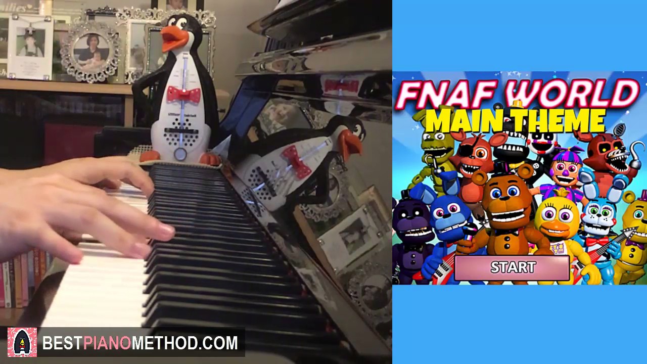 FNAF World OST - Main Menu Theme (Piano Cover by Amosdoll) - YouTube