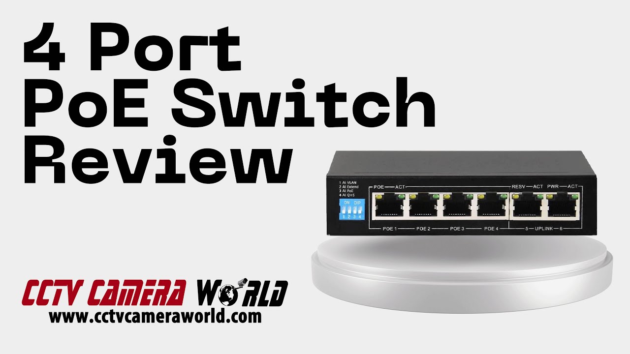 4 Port PoE Switch Review - YouTube