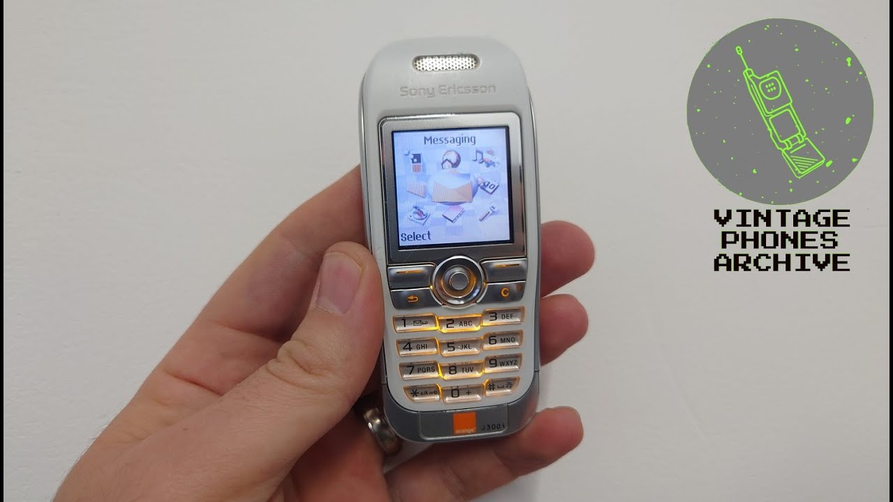 Sony-Ericsson J300i Mobile phone menu browse, ringtones, games, wallpapers - YouTube