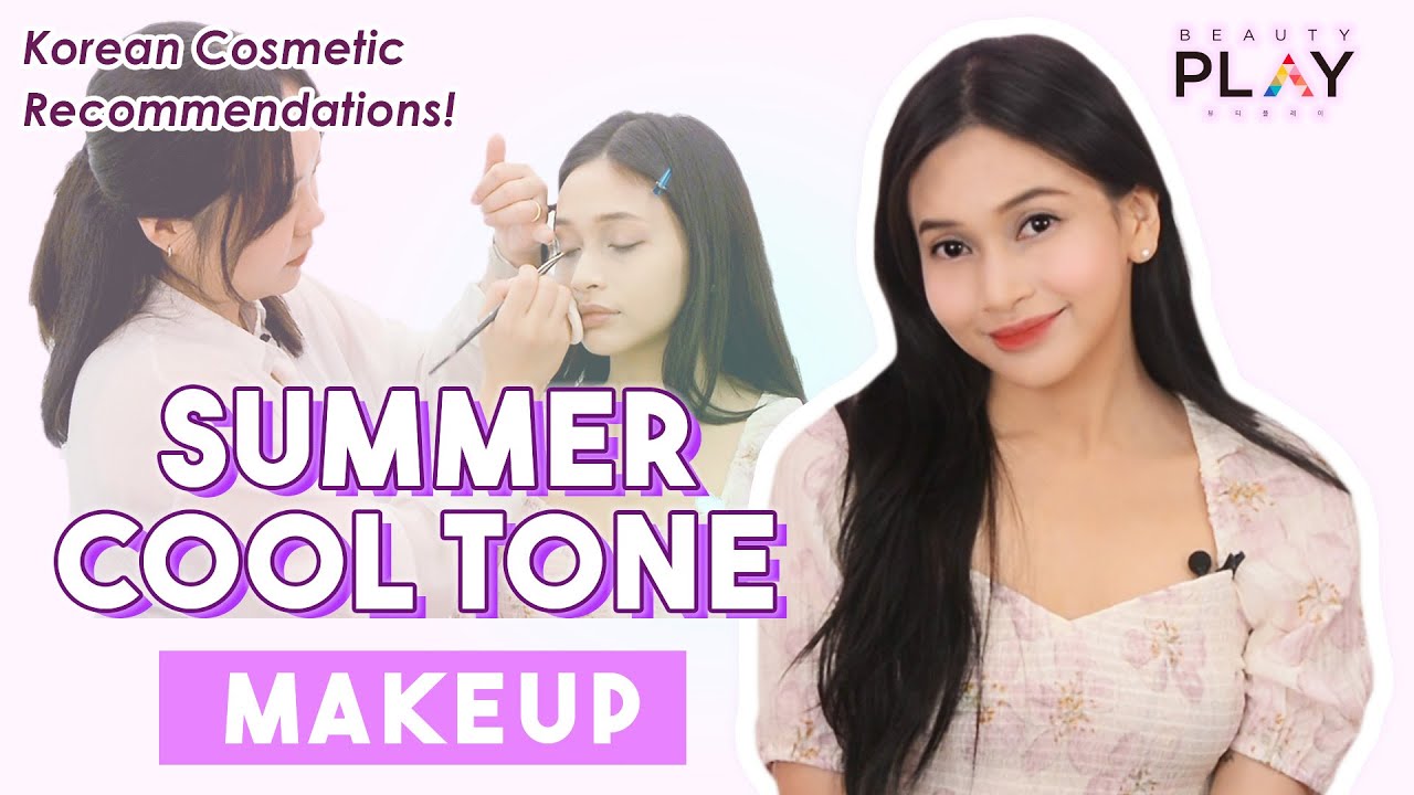 Summer Cool Tone Makeup Tutorial - The ULTIMATE K-Beauty Summer Vibes! - YouTube