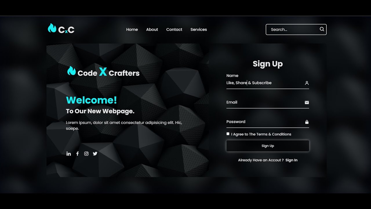 Website Design Using HTML CSS JS | with Source Code | Premium Webpage ...