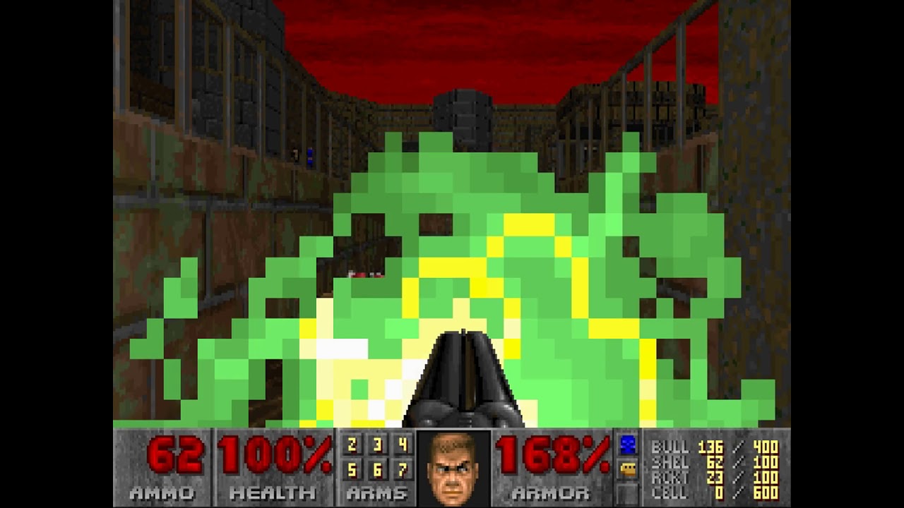 Level 20 (The Death Domain) 100% Clear - Final Doom (1996) - PC - YouTube