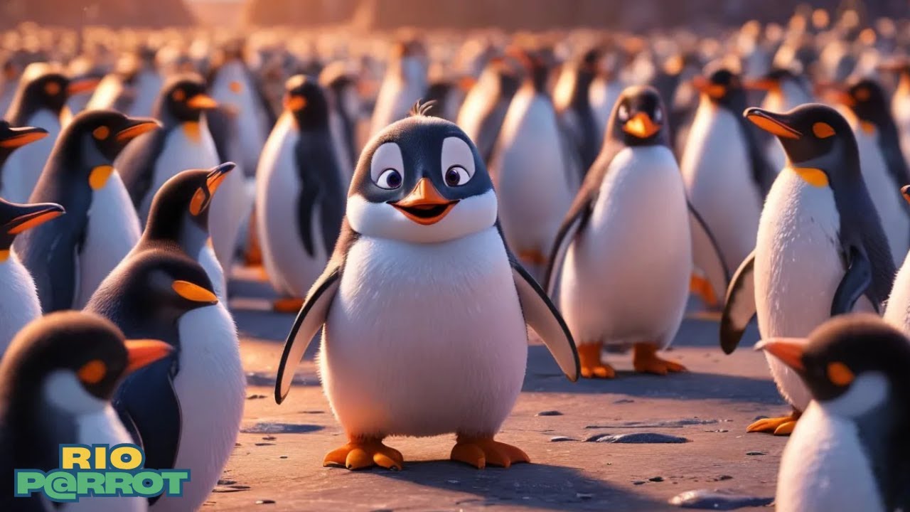 The Great Penguin Race | English Songs | Rio Parrot - Kids Stories Land ...