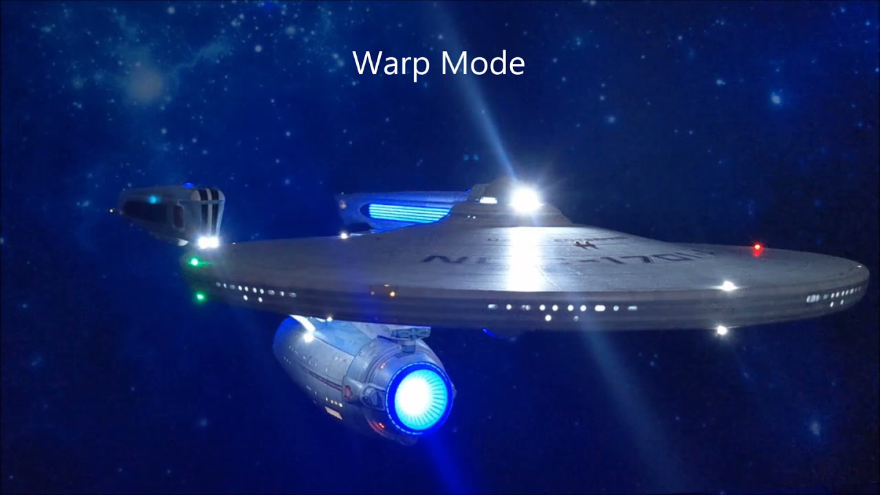 USS Enterprise NCC-1701-A 1/350 with Warp 8 Series 1701 Refit Lights ...
